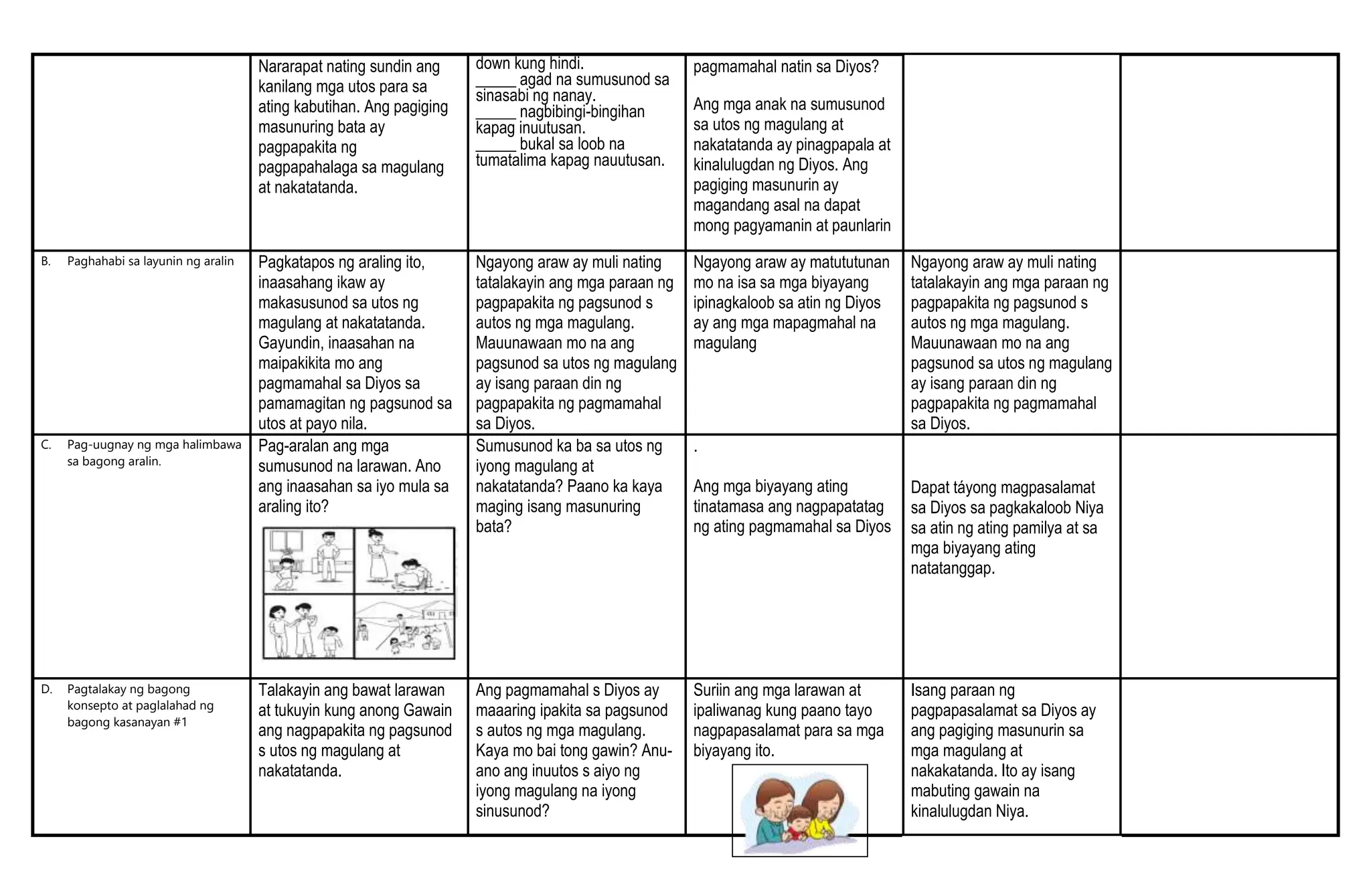 Quarter 4 Week 1 Daily Lesson Log in ESP Grade 1 | DOC