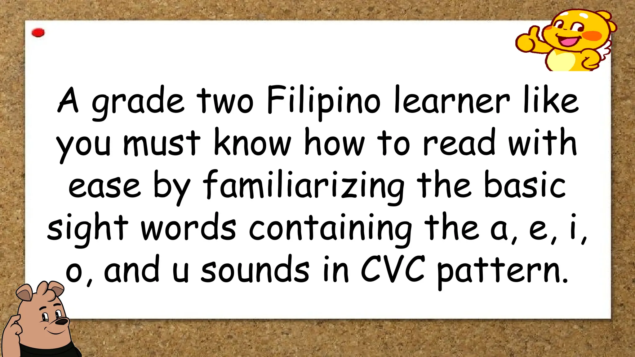 ENGLISH 2 reading words with CVC Pattern | PPTX