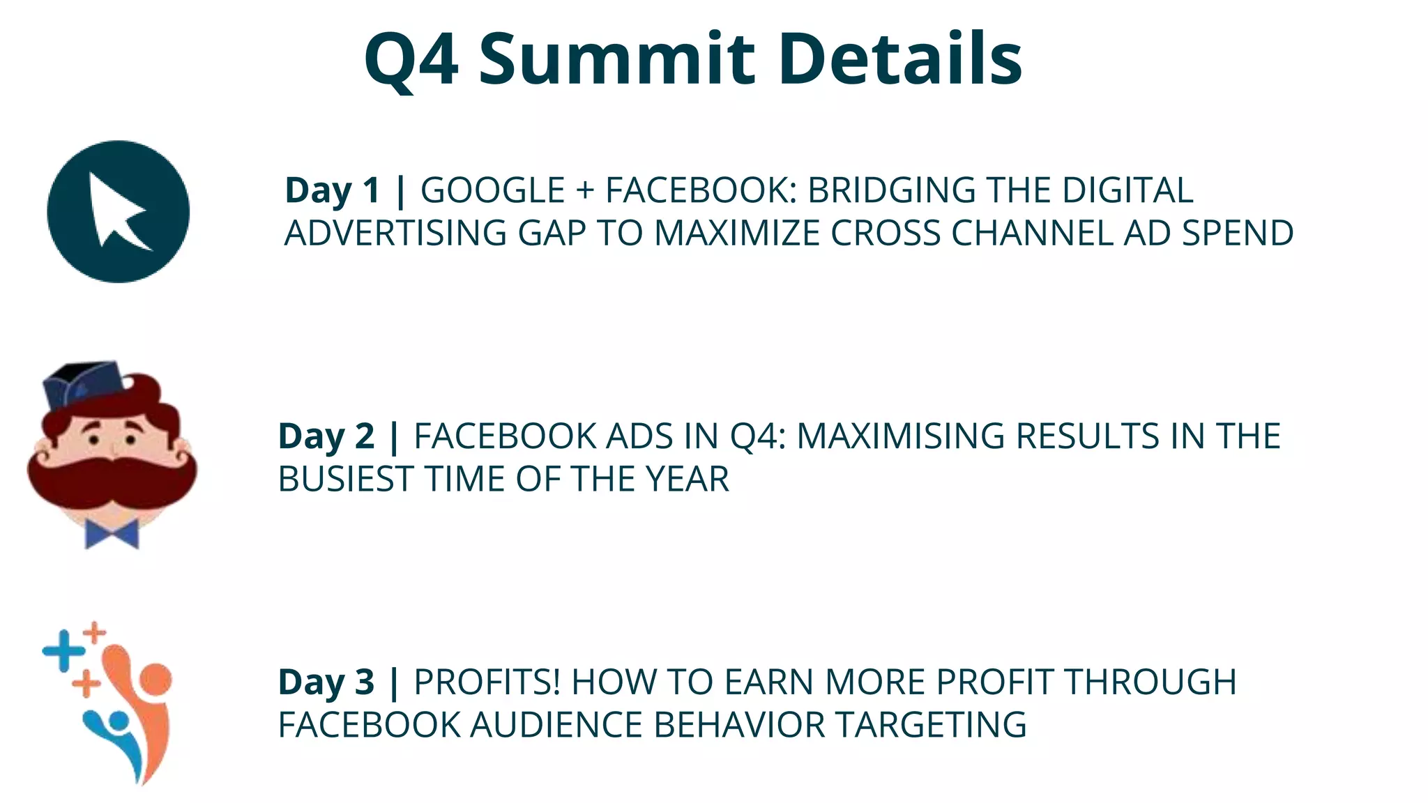 Q4 Facebook Advertising Summit - AdEspresso | PPTX