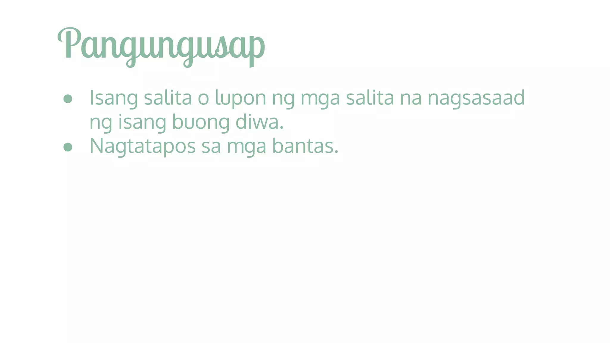 Bahagi at Ayos ng Pangungusap | PDF