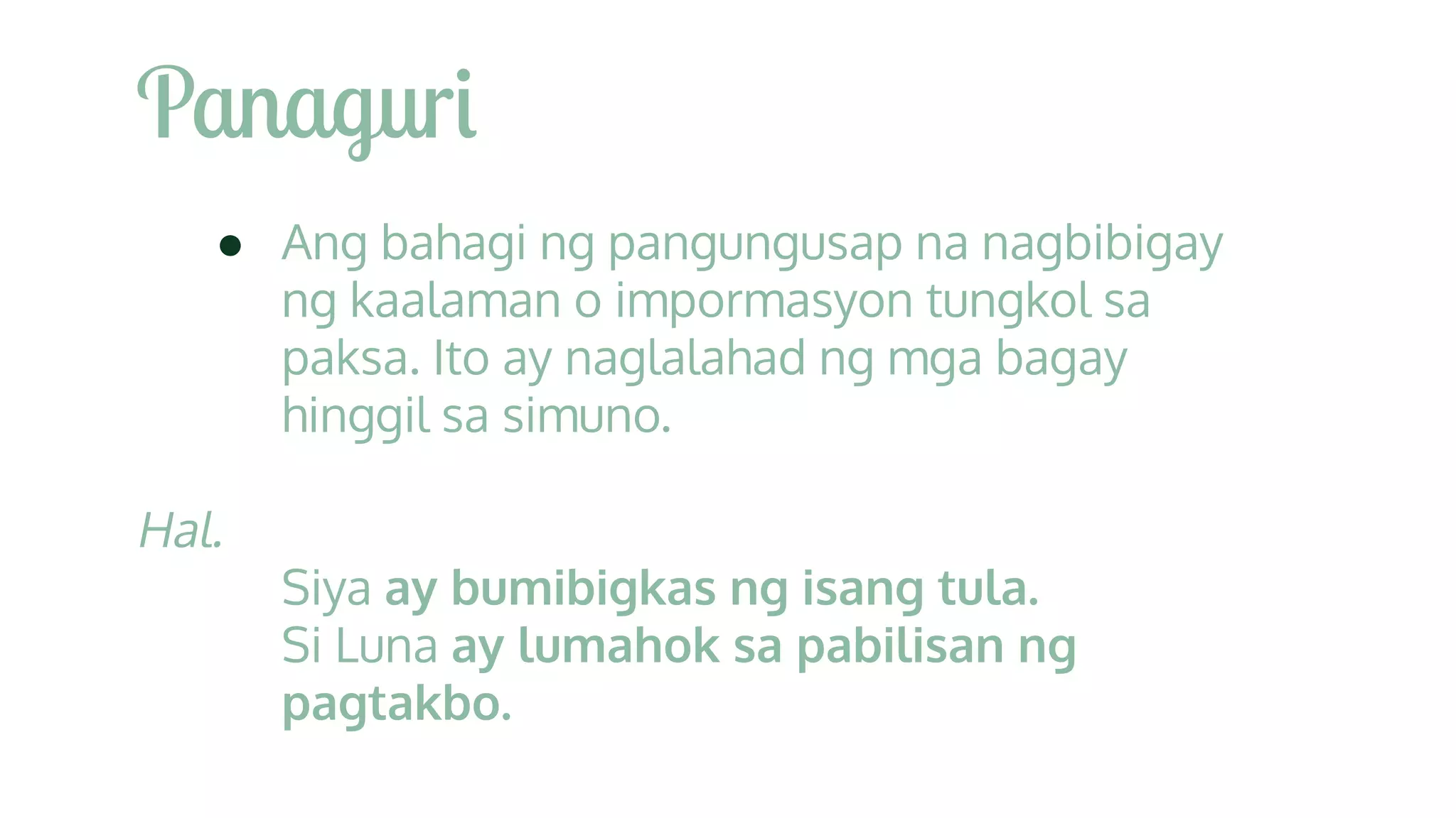 Bahagi at Ayos ng Pangungusap | PDF