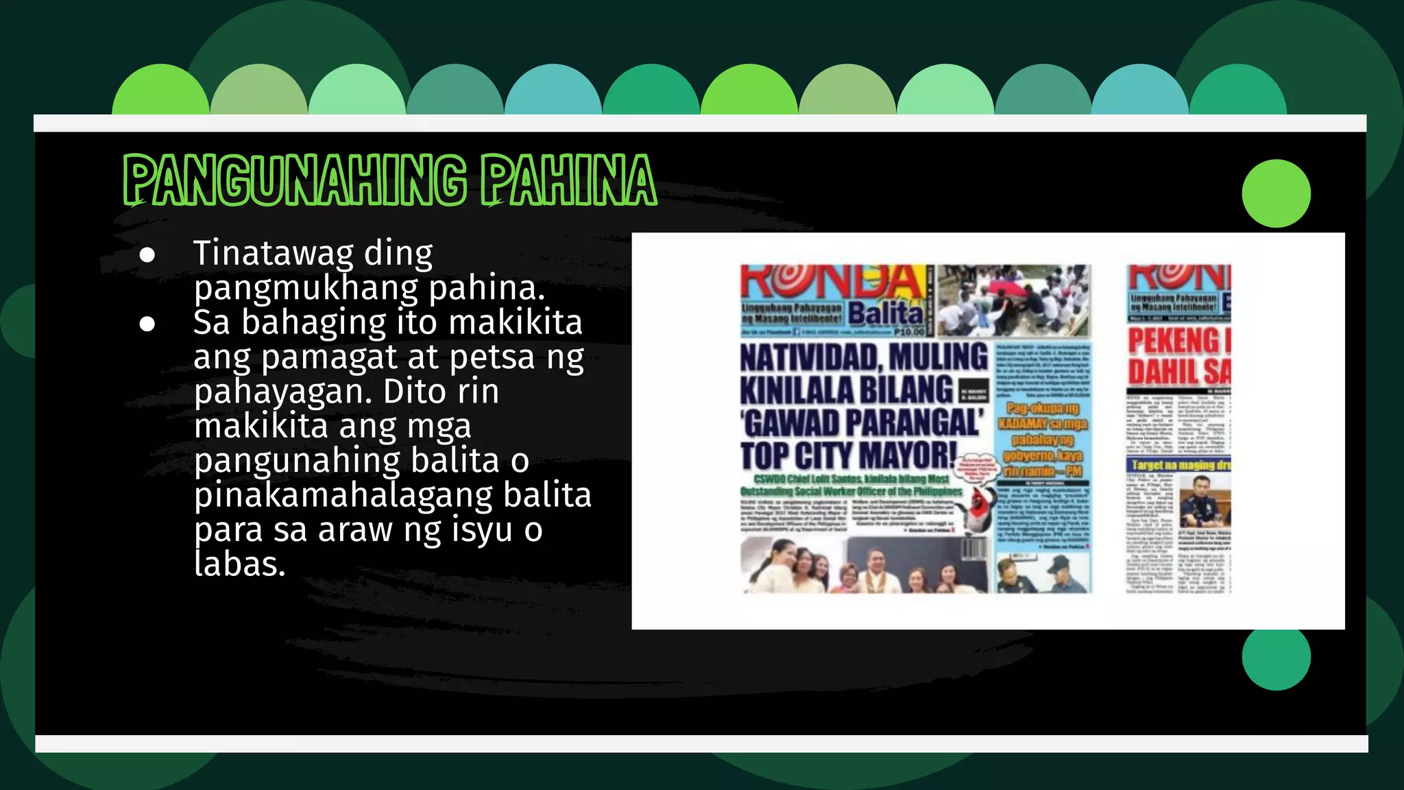 Bahagi ng Pahayagan | PDF