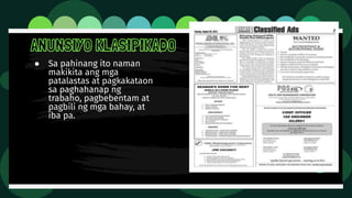 Bahagi ng Pahayagan | PDF