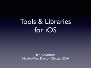 Tools, Frameworks, & Swift for iOS | PDF