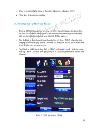 Hướng dẫn cài đặt đầu ghi Analog Bách Khoa Việt | PDF