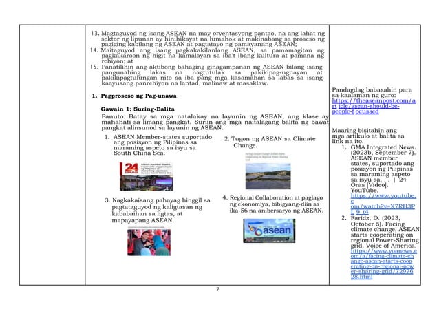 lesson exemplar Araling Panlipunan 7, quarter 4 week 1 | PDF