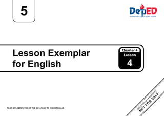 Q4_LE_English 5_Lesson 4_Week 4.pdf Lesson and delivery of instruction ...