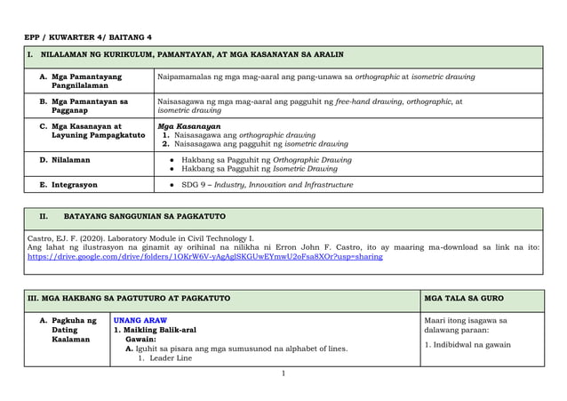 Q4_LE_EPP 4_Lesson 4_Week 4.pdf EPP modules | PDF