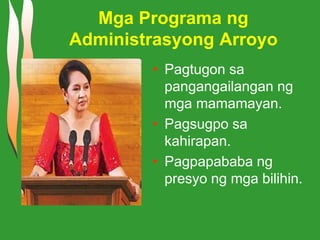 Q4 lesson 31 gloria macapagal-arroyo | PPTX
