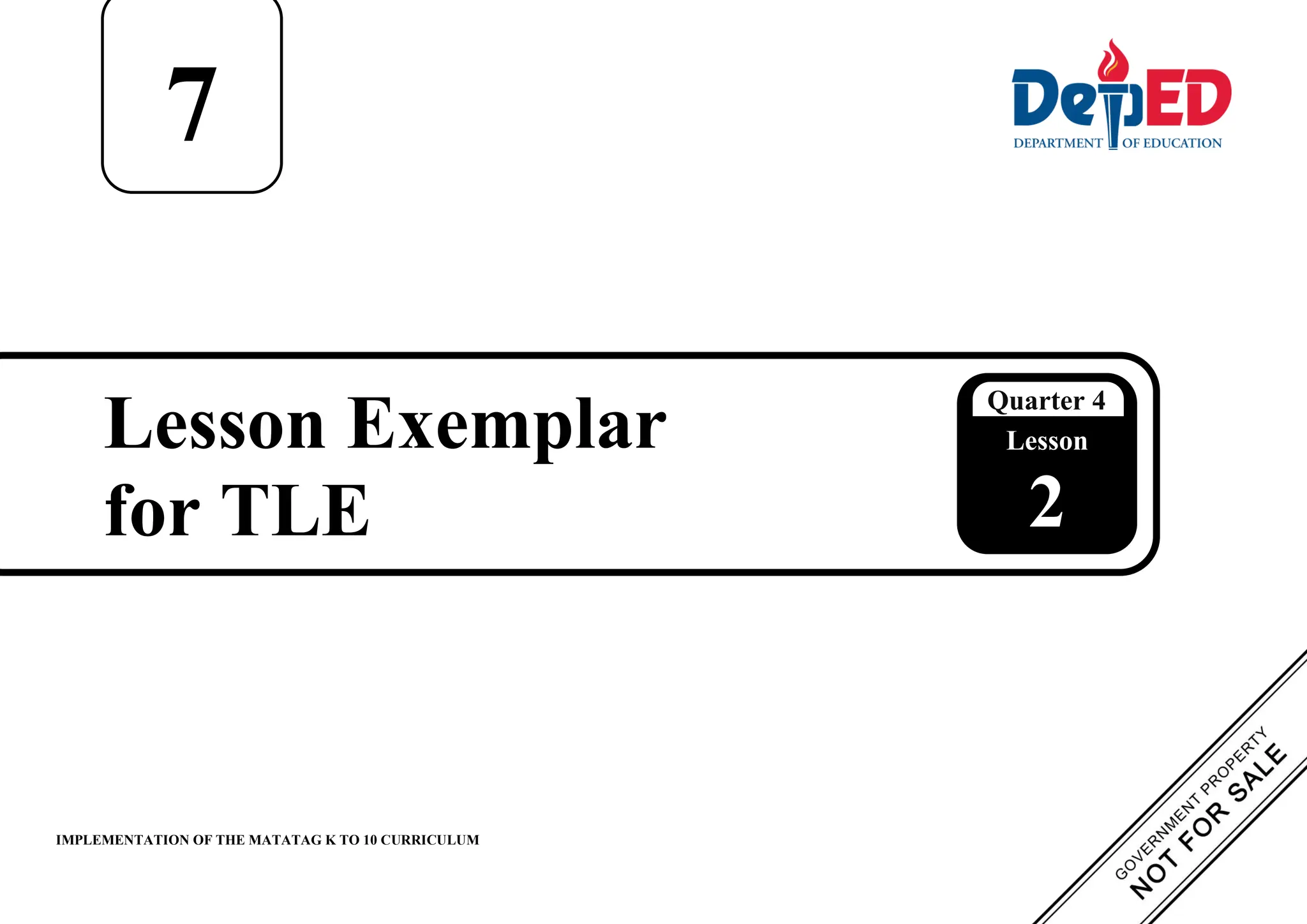 Q4_LE_TLE 7_Lesson 2 UP LESSON 8 IN T.L.E. 7. EXPLORATORY | PDF