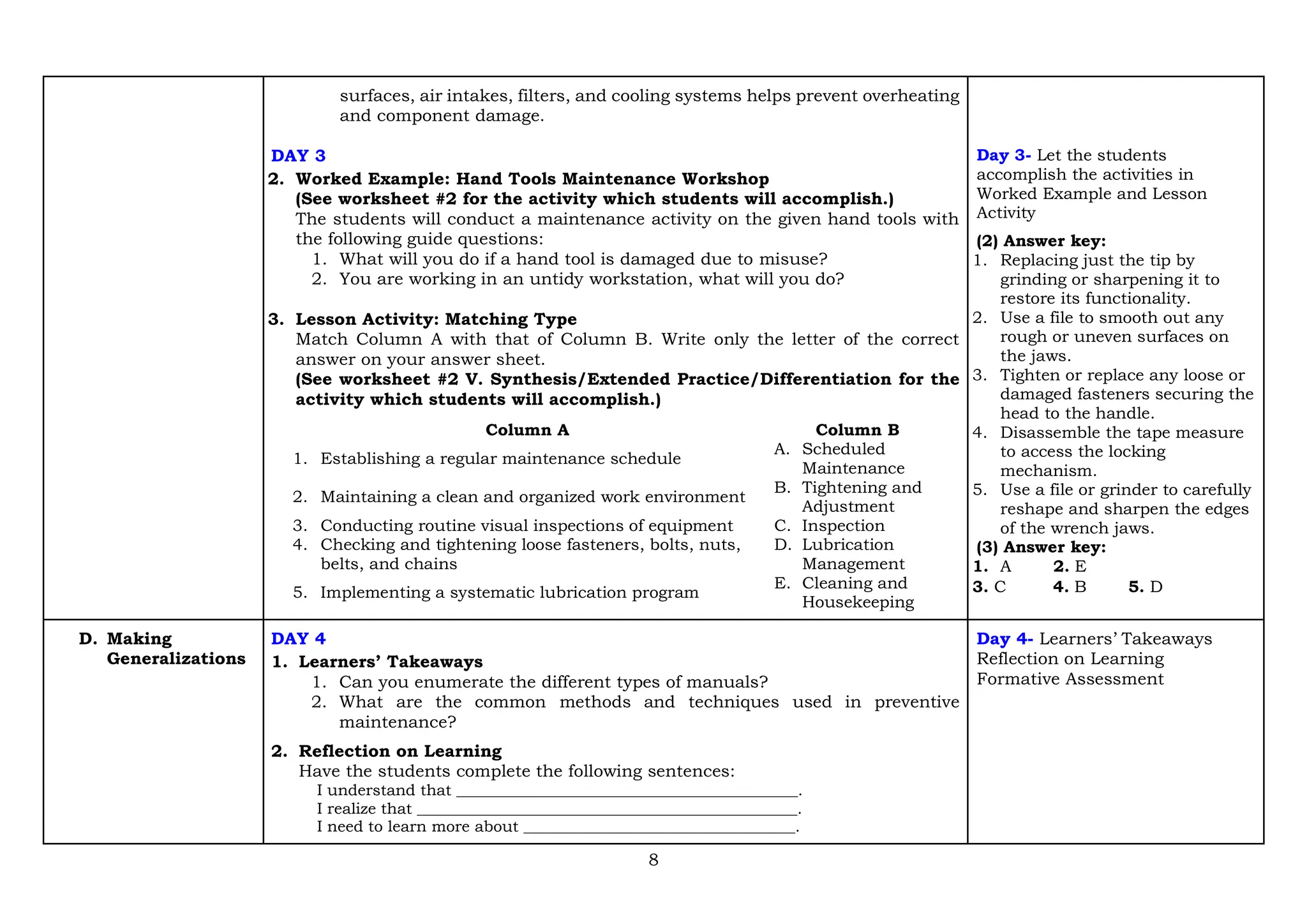 Q4_LE_TLE 7_LESSON 4 Lesson 5_Week 5.pdf | Educational Assessment | Education