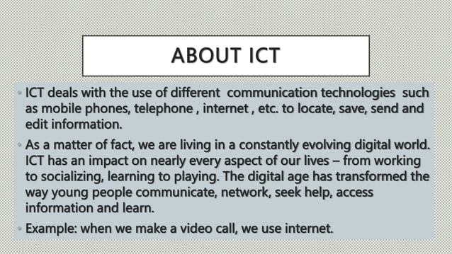 E-Tech: M2:ICT Project for Social Change | PPTX