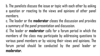 Q4 M4.Panel Discussion.pptx English 3 2024 | PPTX