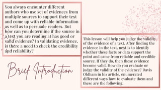 Q4_M4_L1 _Judge the Relevance and Worth of Ideas, Soundness of Author’s ...