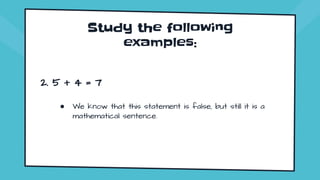 Mathematical Sentence | PDF