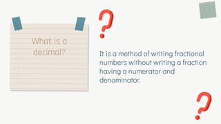 Visualizing Decimals | PDF