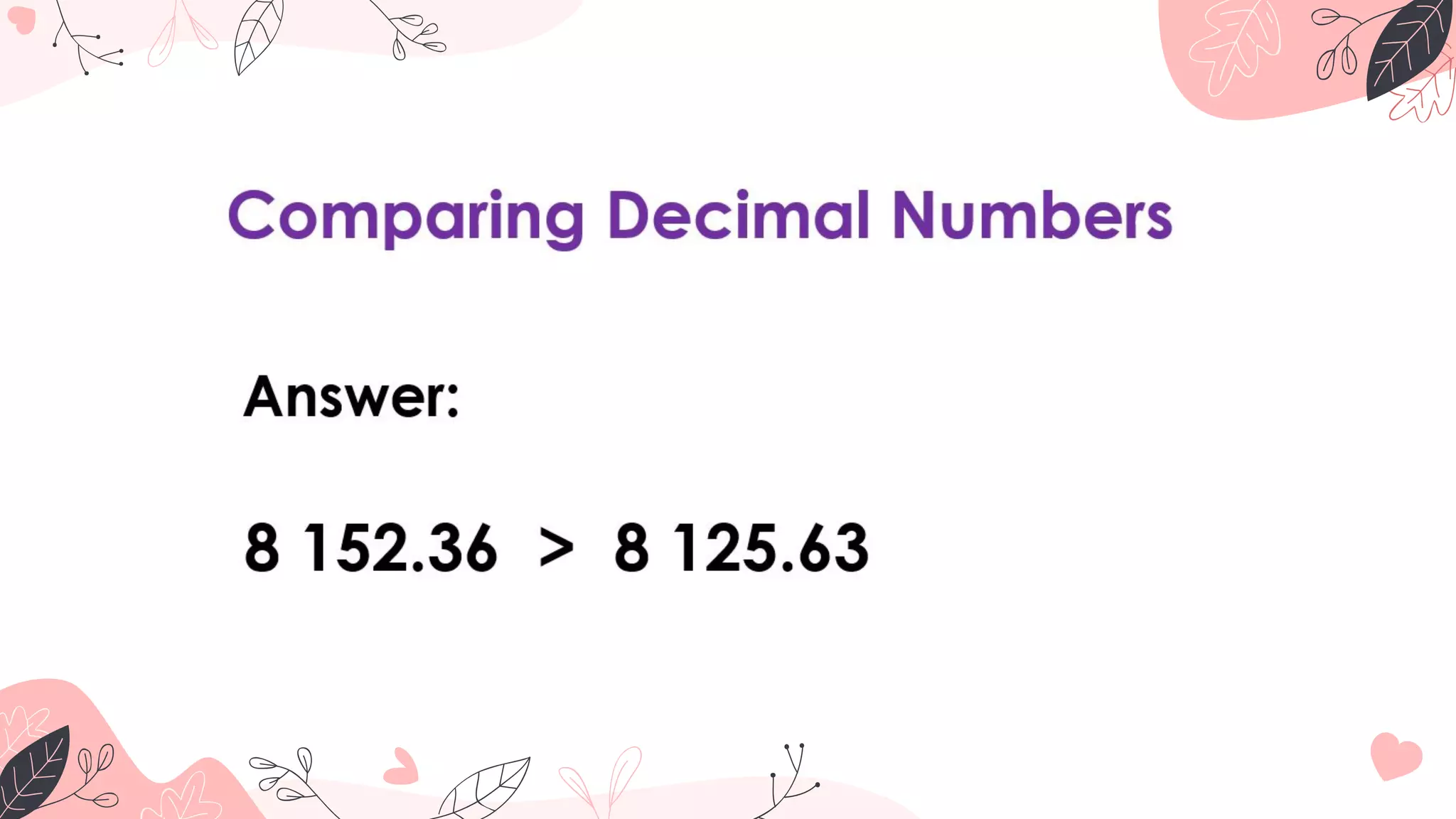 Comparing and Arranging Decimals | PDF