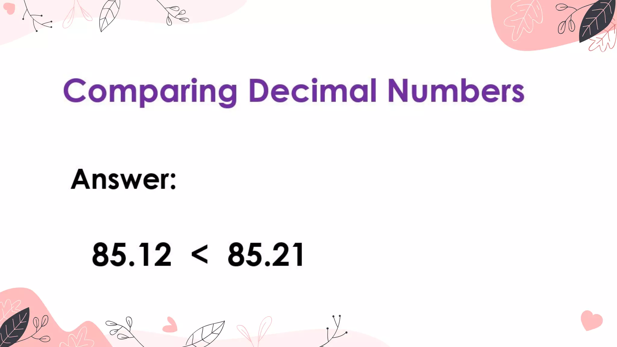 Comparing and Arranging Decimals | PDF