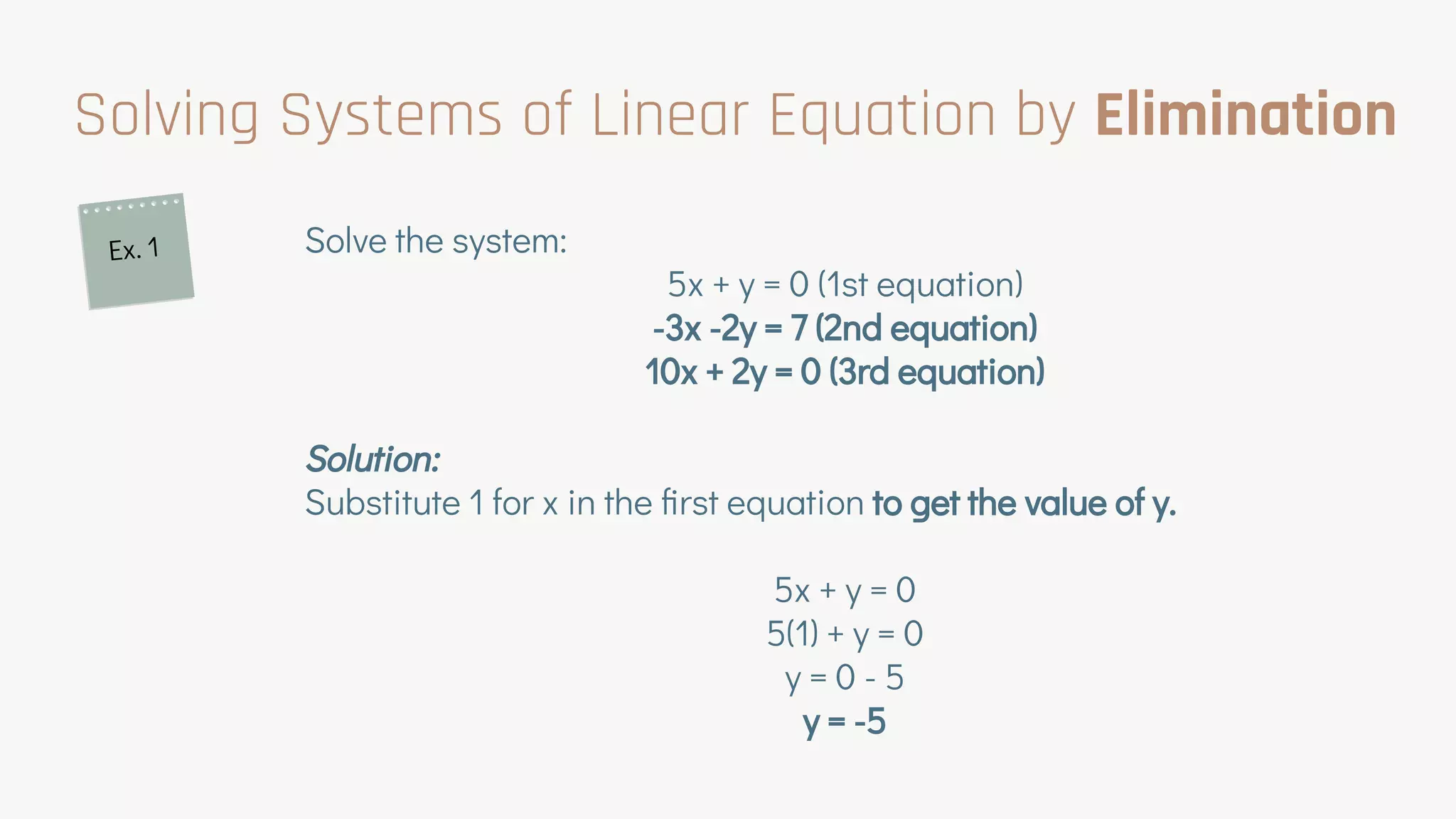 Elimination of Systems of Linear Equation | PDF | Physics | Science