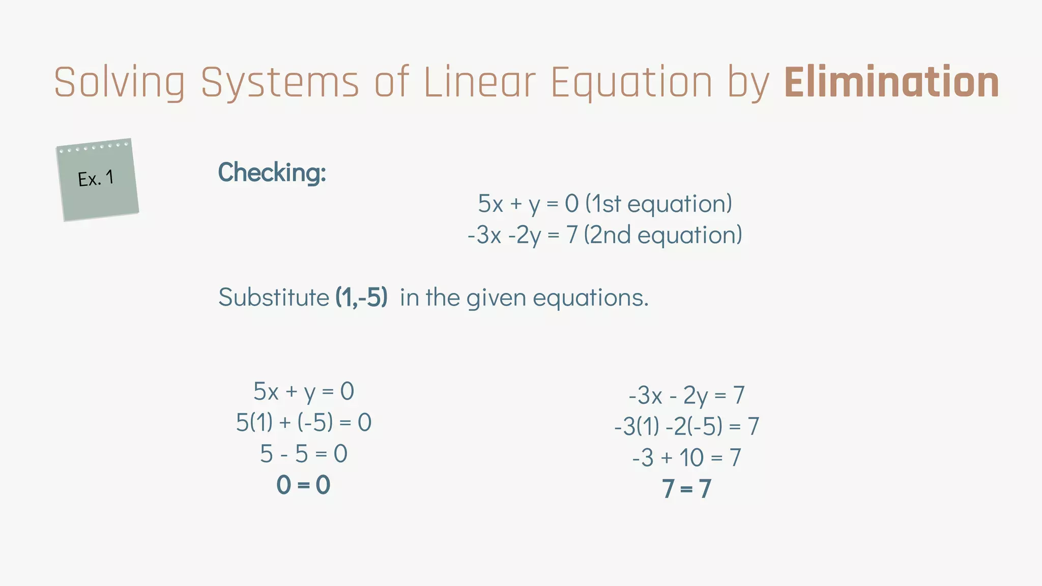 Elimination of Systems of Linear Equation | PDF | Physics | Science