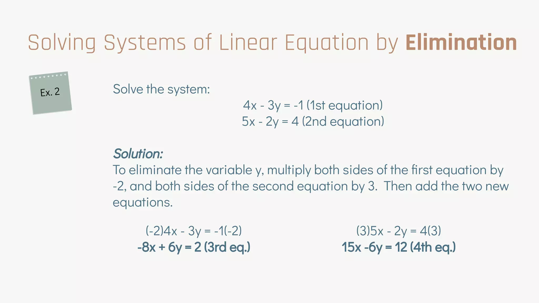 Elimination of Systems of Linear Equation | PDF | Physics | Science