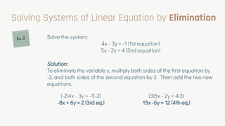 Elimination of Systems of Linear Equation | PDF | Physics | Science