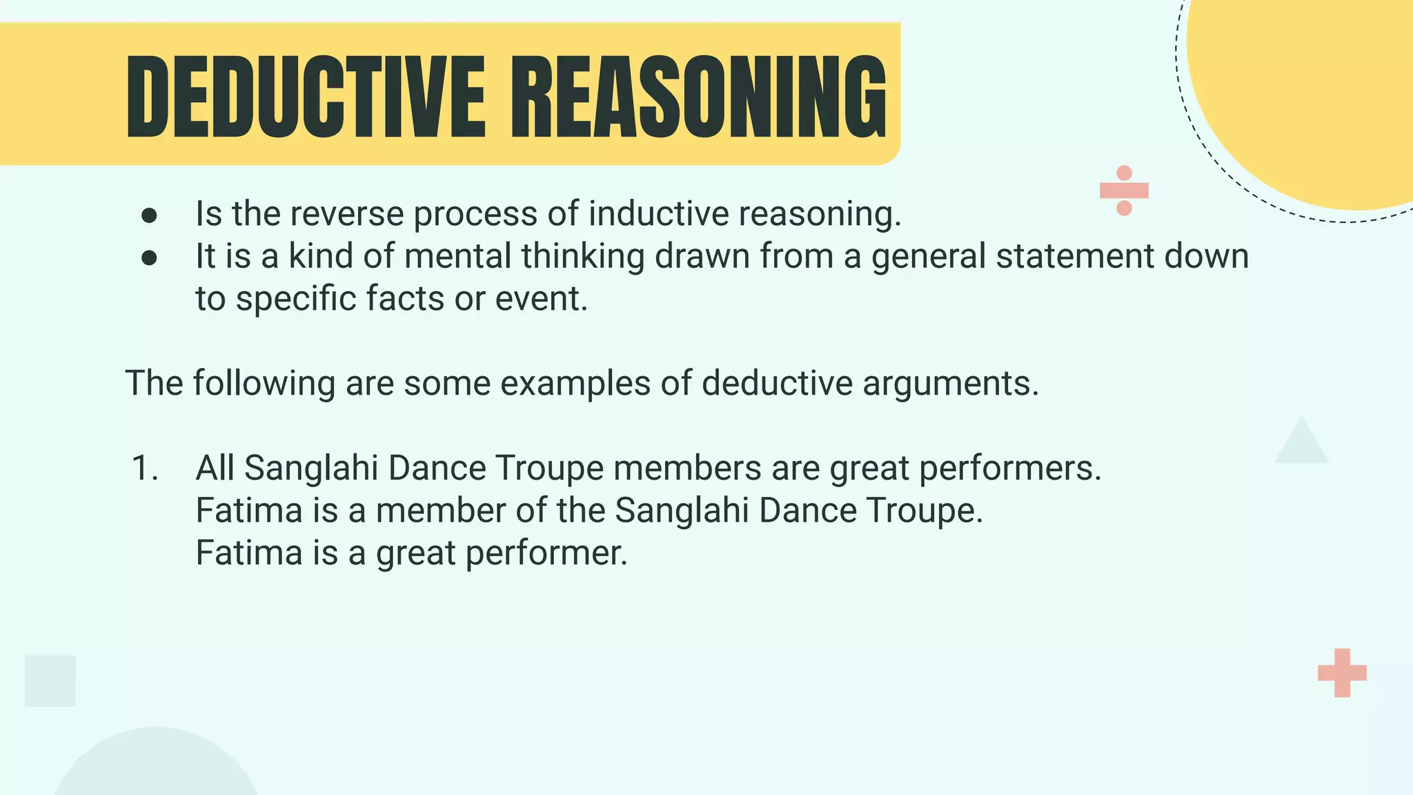 Inductive and Deductive Reasoning | PDF