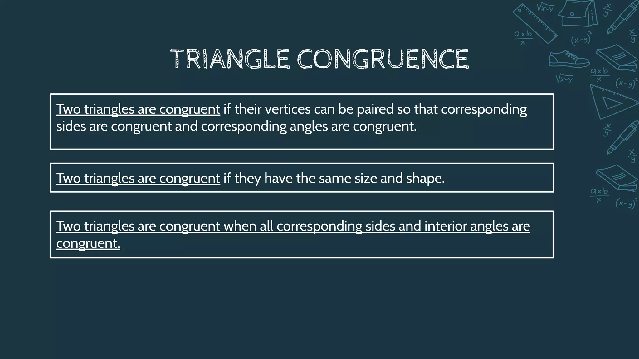 Introduction to Triangle Congruence | PDF