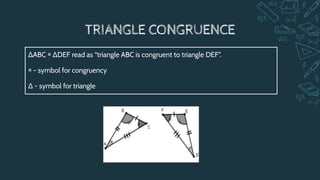 Introduction to Triangle Congruence | PDF