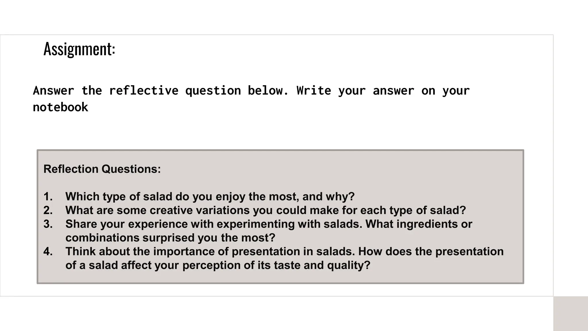 Q4_PPT3_Classifications of Salad according to ingredients.pptx