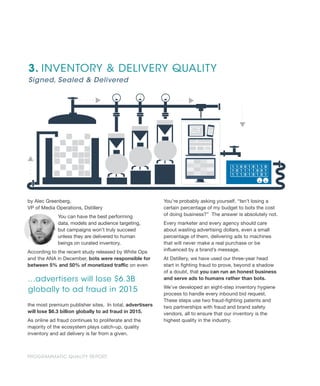 Programmatic Quality Guide: Dstillery | PDF