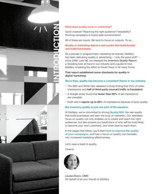 Programmatic Quality Guide: Dstillery | PDF