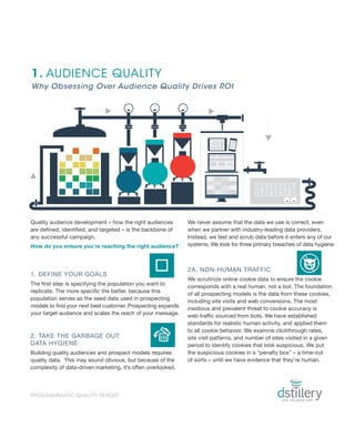 Programmatic Quality Guide: Dstillery | PDF