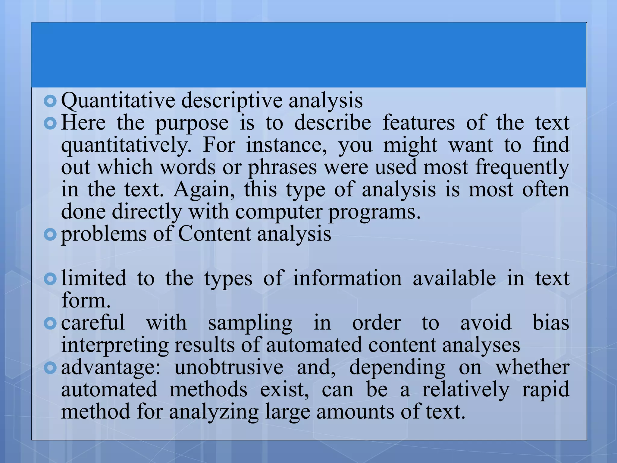 Content analysis | PPTX