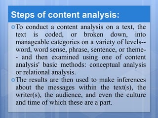 Content analysis | PPTX