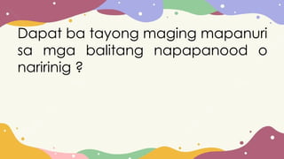 Paggawa ng Dayagram ng Ugnayang sanhi at bunga | PPTX