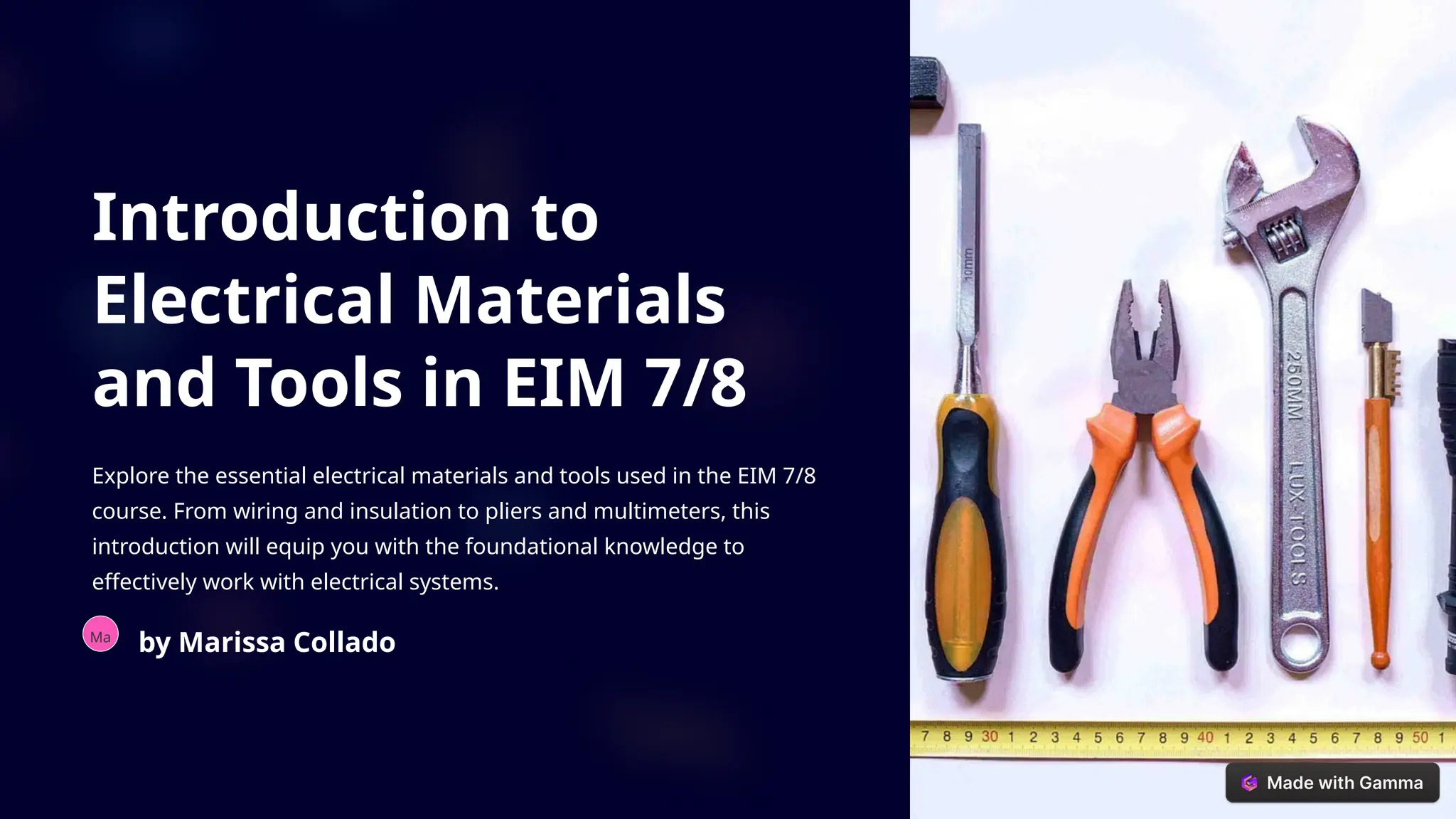 EIM 7/8_WEEK 1 - MODULE 1 _PREPARE ELECTRICAL TOOLS AND EQUIPMENT.pptx