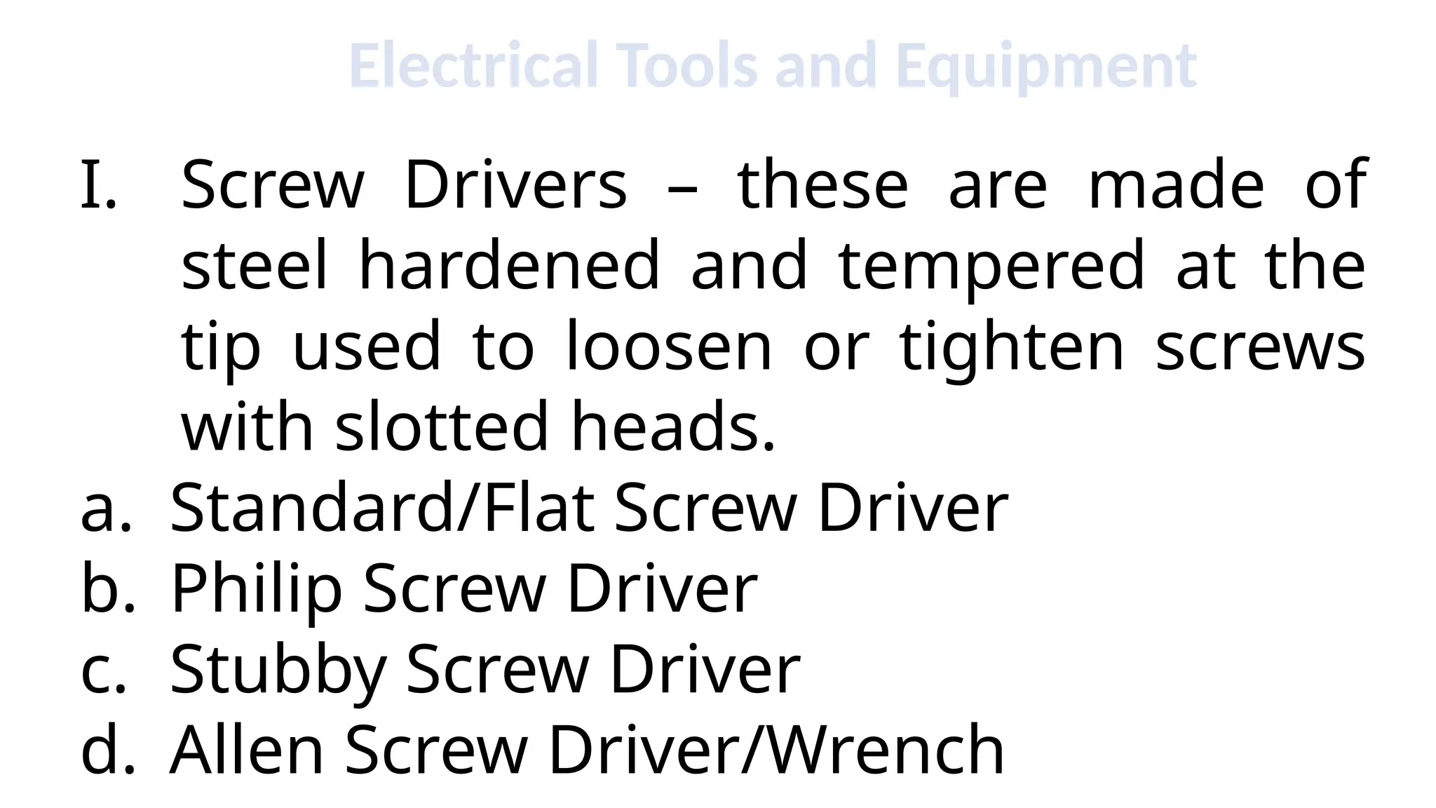 EIM 7/8_WEEK 1 - MODULE 1 _PREPARE ELECTRICAL TOOLS AND EQUIPMENT.pptx