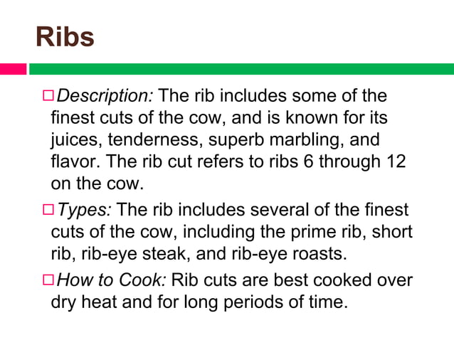 Q4_WEEK 2-COOKING MEAT CUTS | PPTX | Cooking | Food & Drink