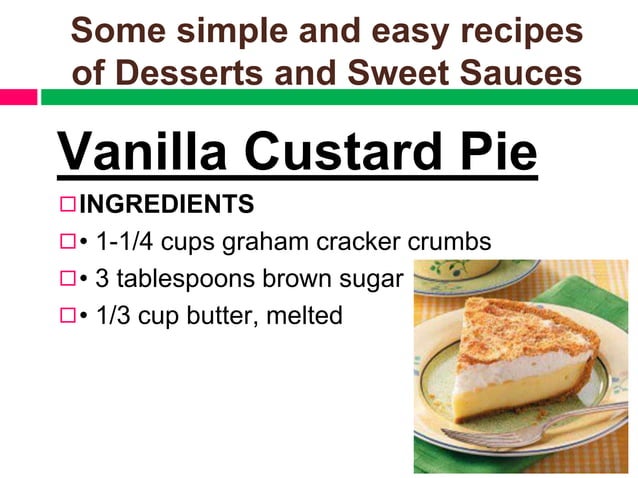 Q4_WEEK 3 & 4 - PREPARE DESSERTS.pptx | Desserts and Baking | Food & Drink