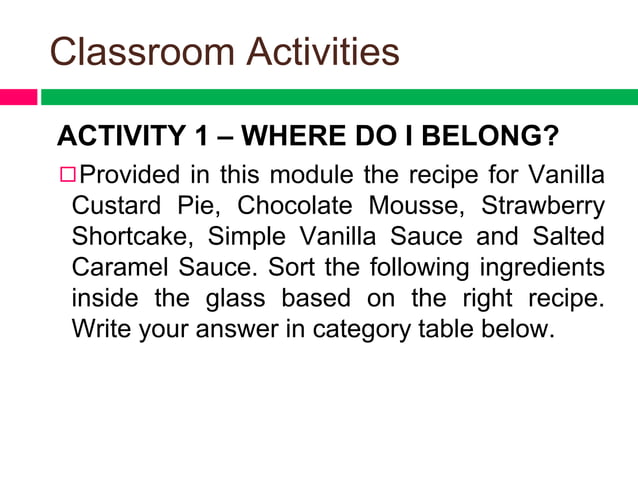 Q4_WEEK 3 & 4 - PREPARE DESSERTS.pptx | Desserts and Baking | Food & Drink