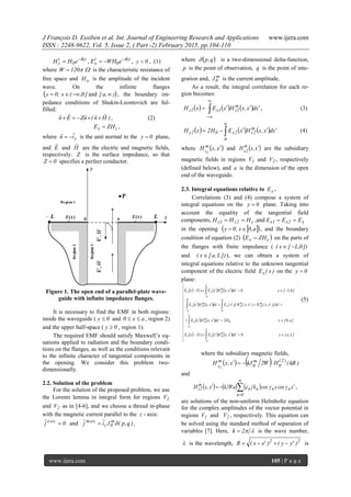 The Influence Of Infinite Impedance Flanges On The Electromagnetic Field Of A Plane Waveguide | PDF