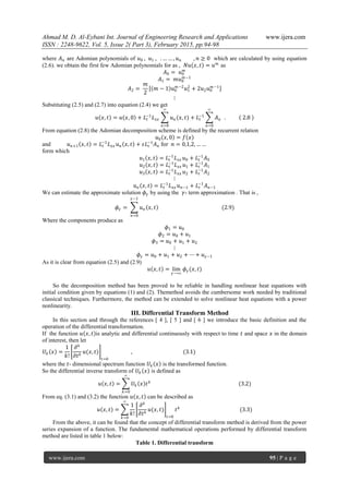 Adomian decomposition Method and Differential Transform Method to solve the Heat Equations with ...