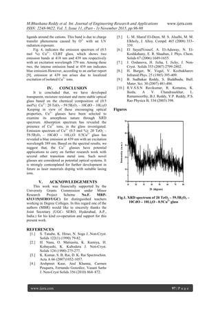 Optical analysis of Cu2+: CdO - Li2O - B2O3 -TeO2 glass | PDF ...