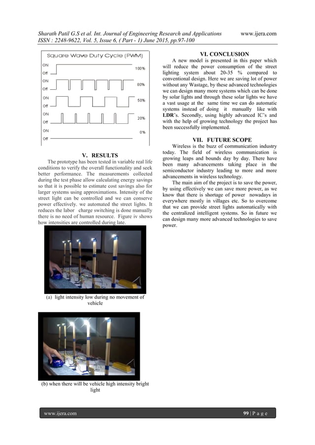 Design and Implementation of Automatic Street Light Control Using Sensors and Solar Panel | PDF