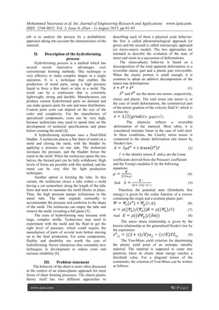 Probabilistic approach to study the hydroformed sheet | PDF