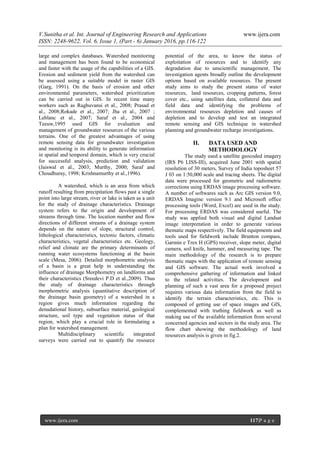 Evaluation of Groundwater Resource Potential using GIS and Remote Sensing Application | PDF ...