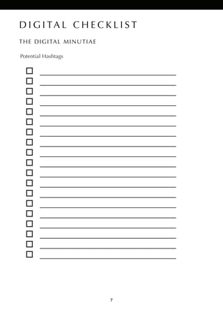 Checklist digital marketing | PDF