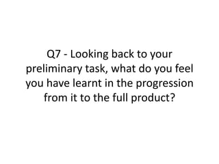 Q7 preliminary vs final | PPTX