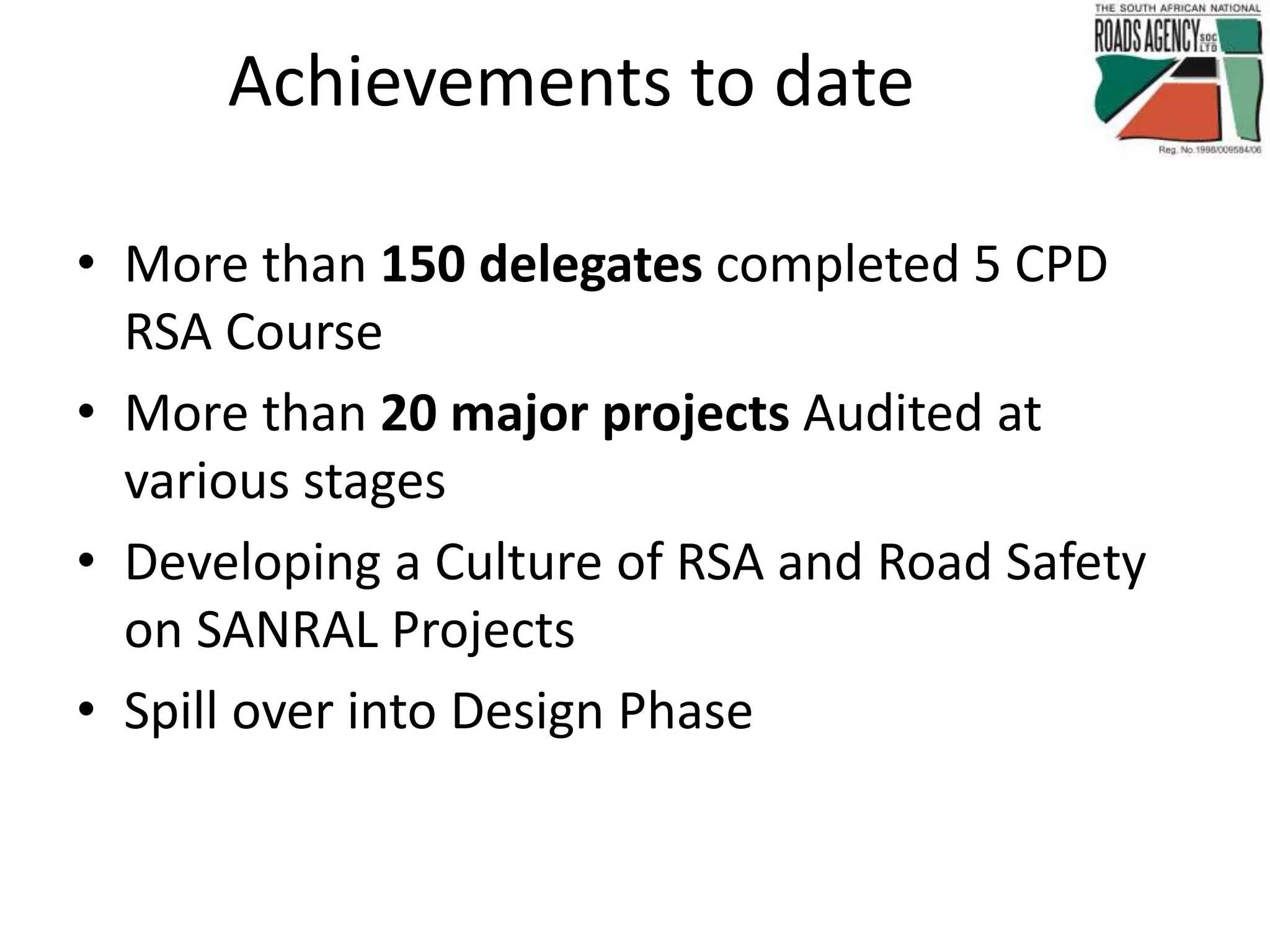 Current status of road safety audits | PPTX